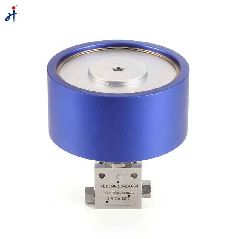 60000psi 1/4′′ SS316 Ultra High Pressure Needle Valve With Actuator
